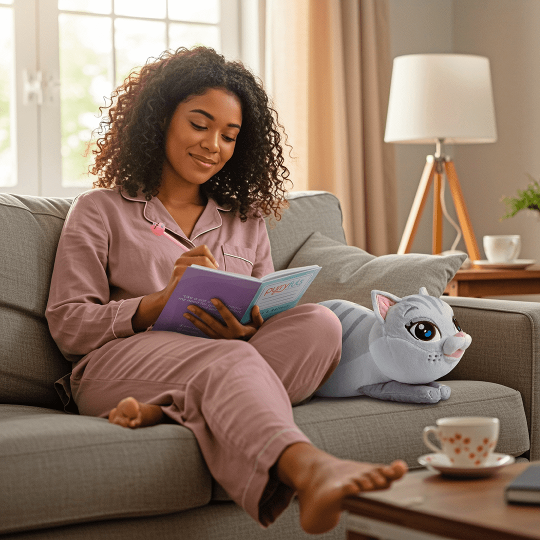 Purring Plush Cat | Stress Relief & Comfort By Purryfuls