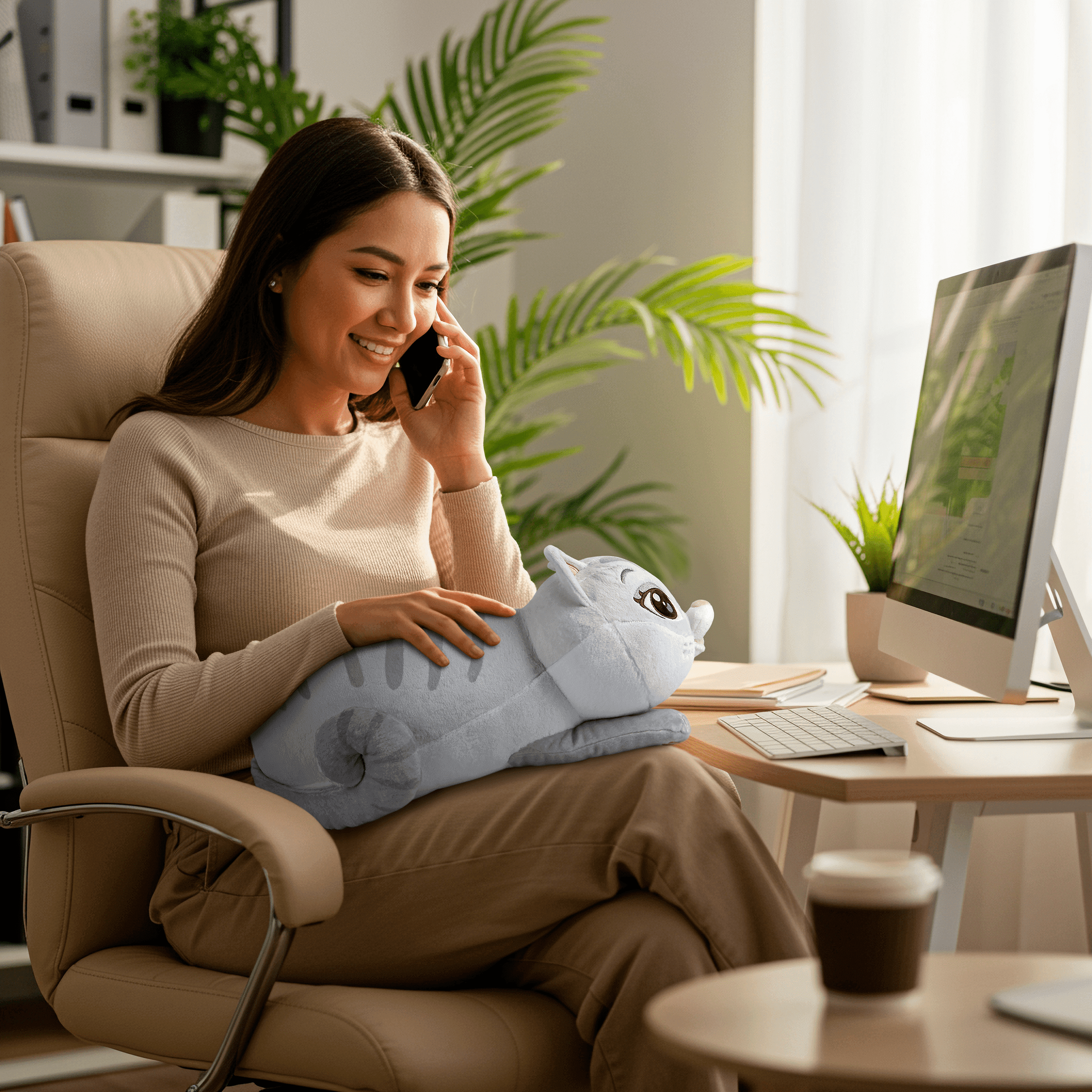 Purring Plush Cat | Stress Relief & Comfort By Purryfuls